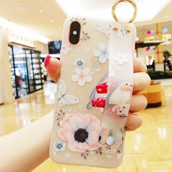 Accessories | Parrot Tpu Phone Case With Wrist Strap Antifall | Poshmark